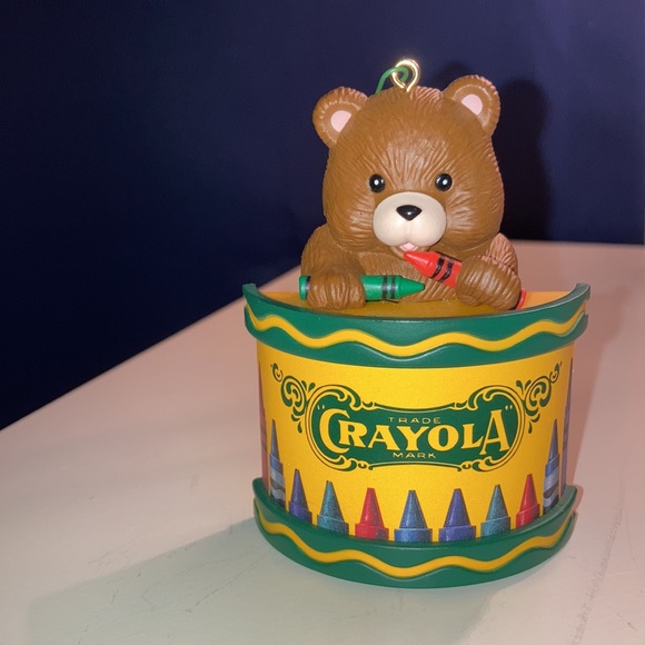 Crayola | Holiday | Vintage Crayola Bear And Crayons Ornament | Poshmark